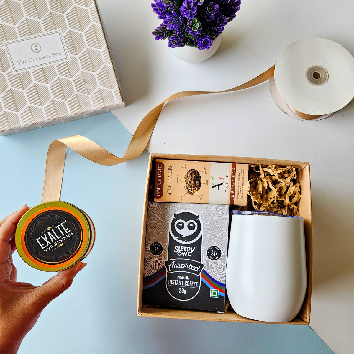 Buy Tea & Coffee Gift Hamper Basket Online At Best Price – The Gourmet Box