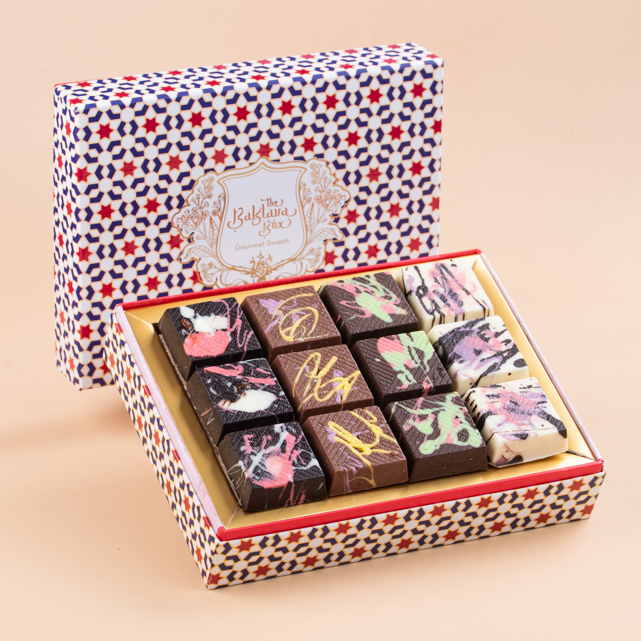 Dubai Kunafa Chocolate Box - 350gm - The Baklava Box Corporate Box ...