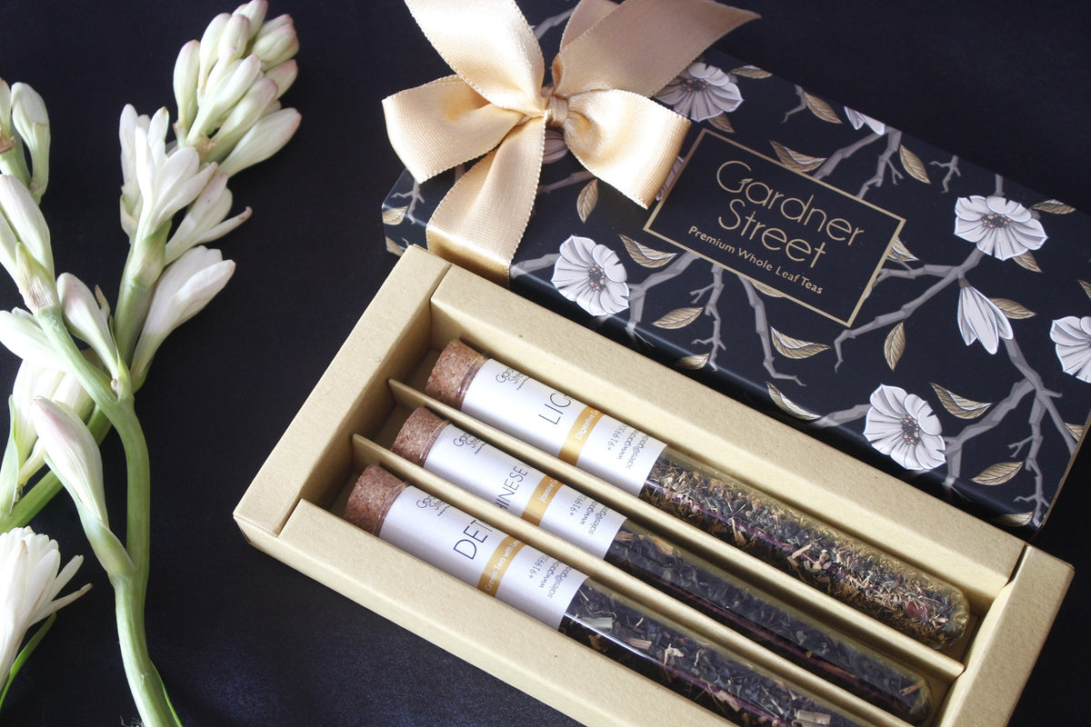 Triple Tea Treat Box -Gardner Street Corporate Gifts – The Gourmet Box