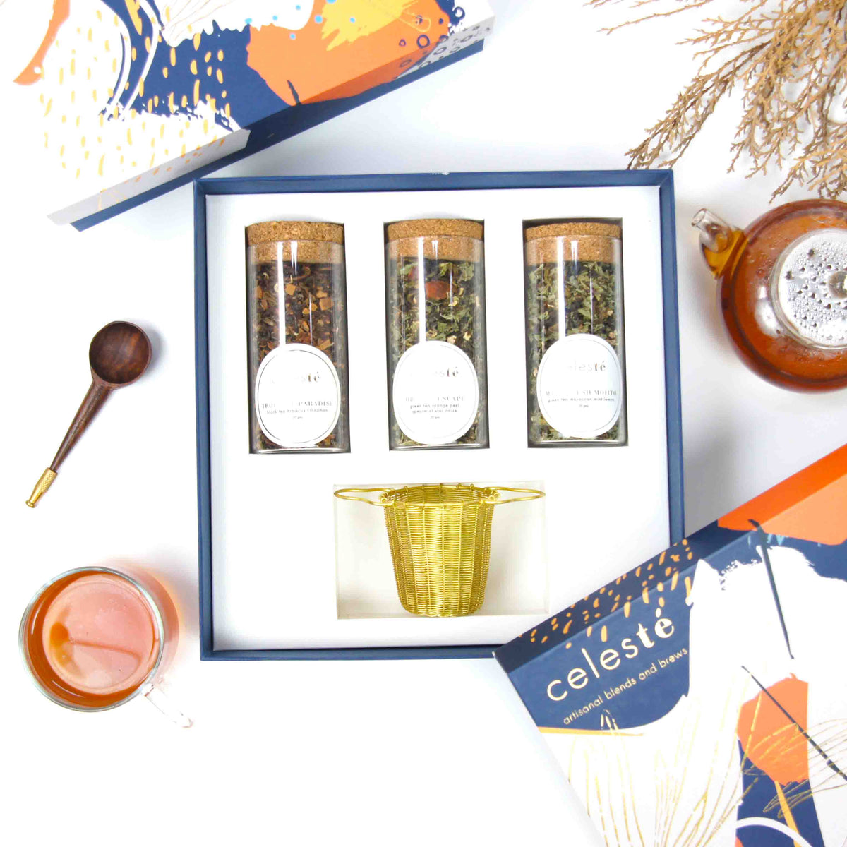 Buy ZEST tea gift box - Celeste - The Gourmet Box