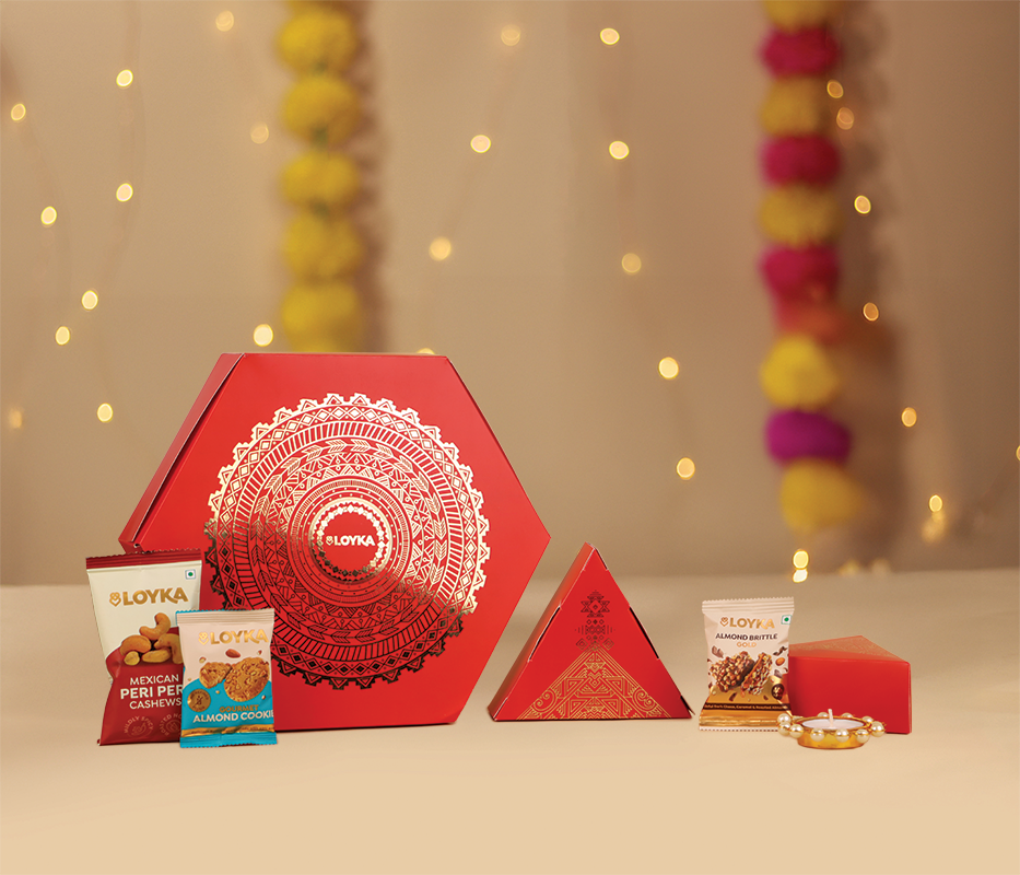 Loyka Red Sitara Gift Box - Loyka Corporate gifts – The Gourmet Box