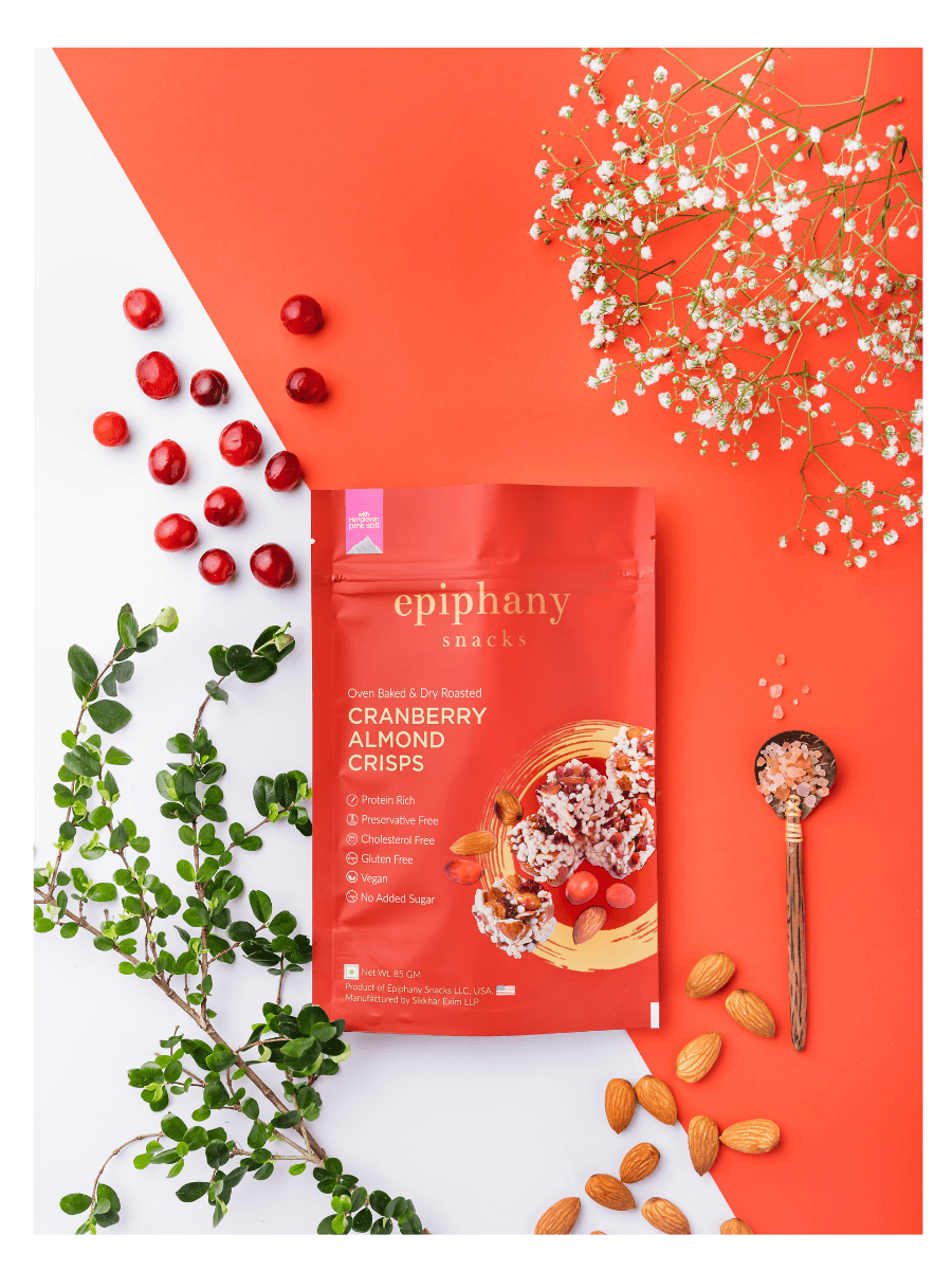 Cranberry Almond Crisps - 85g - Epiphany Snacks – The Gourmet Box