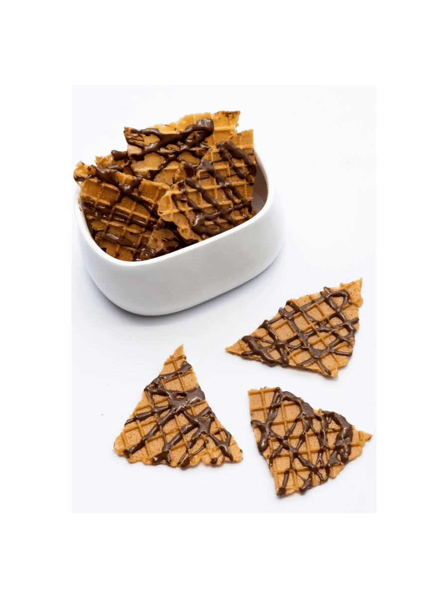 Buy Milk Chocolate Drizzle Waffle Chips | The Gourmet Box