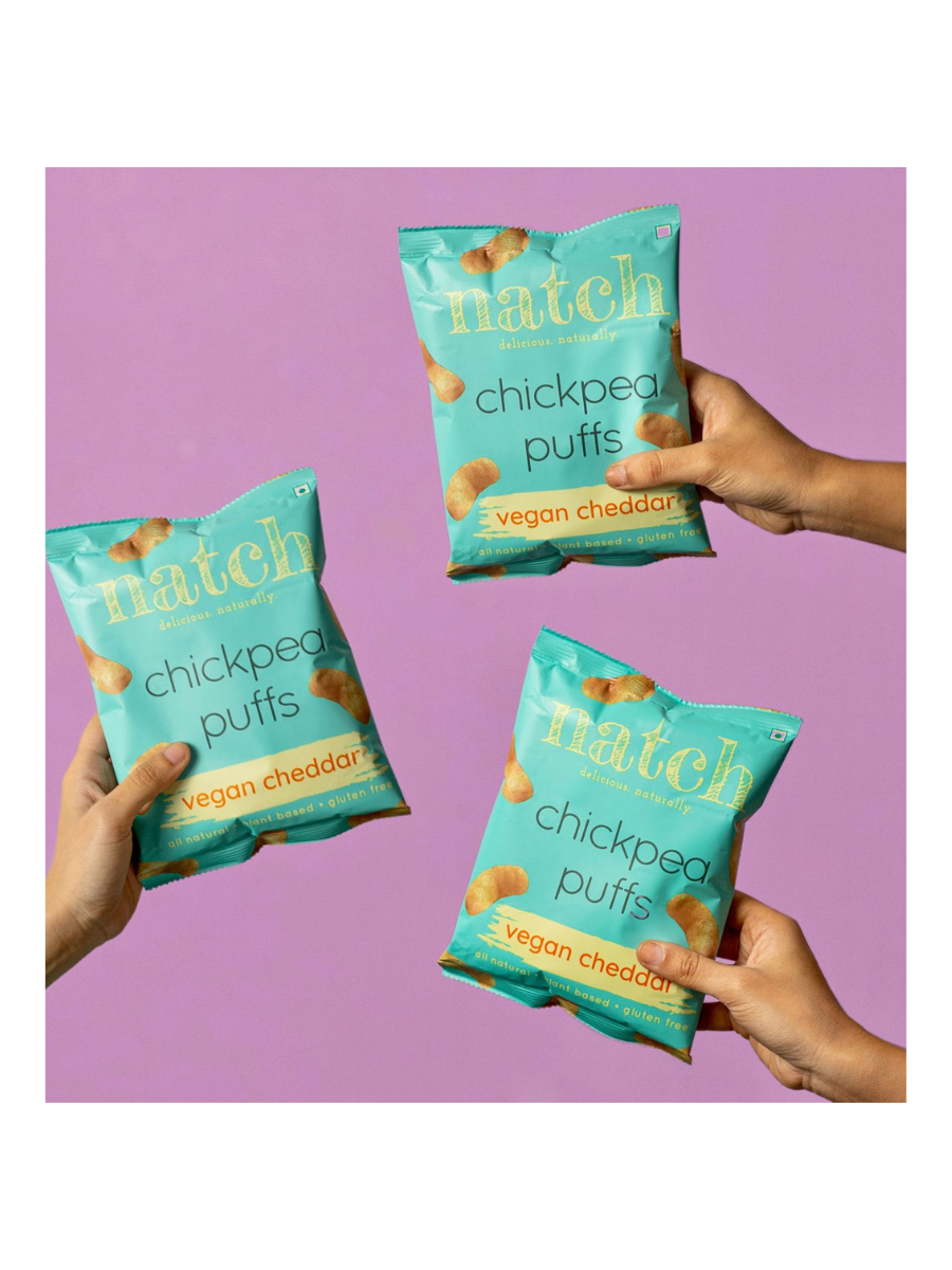 Vegan Cheddar Chickpea Puffs - 20g - Natch – The Gourmet Box