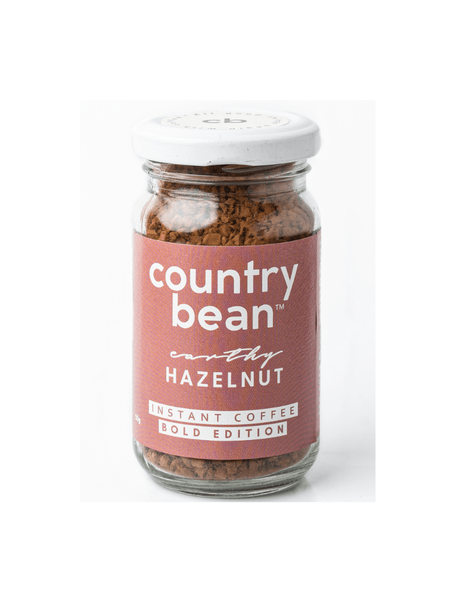 Earthy Hazelnut Flavoured Instant Coffee - 60g - Country Bean – The ...